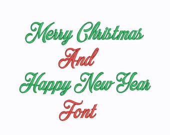 Christmas font | Etsy