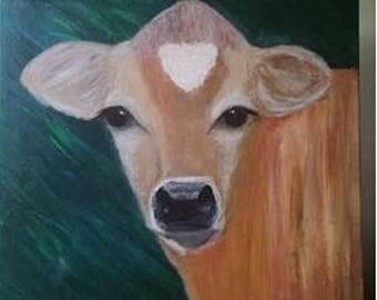 Cow painting | Etsy