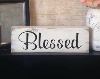 Blessed sign | Etsy