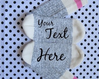 Socks with sayings | Etsy