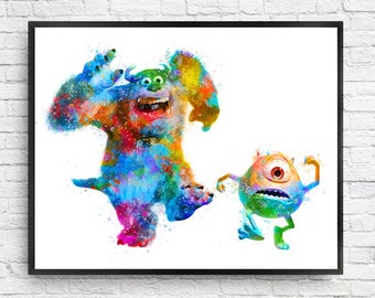 Mike and sully | Etsy