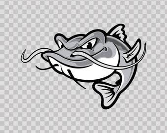 Catfish decals | Etsy