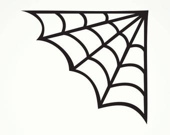 Spider web decal | Etsy