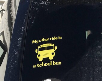 School bus decal | Etsy