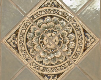 Relief tile | Etsy