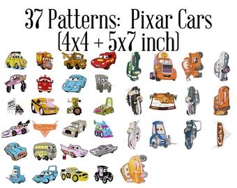 Cars embroidery | Etsy