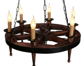 Wagon wheel light | Etsy