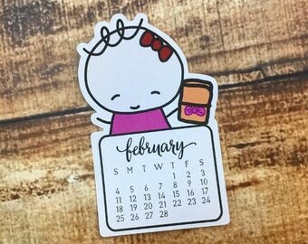Calendar stickers | Etsy