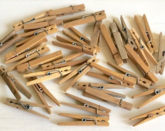 Wooden clothespins | Etsy