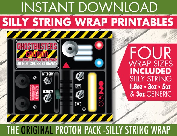 Ghostbusters Themed "Portable Proton Pack" Party Favor Printables ...