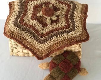 Sea turtle blanket | Etsy