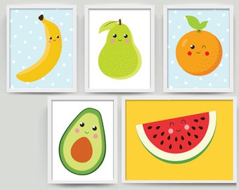 Fruit poster | Etsy
