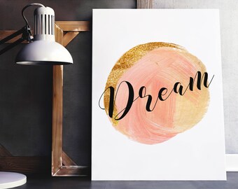 Dream wall art | Etsy
