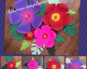 Hibiscus templates | Etsy