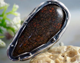 Dinosaur bone ring | Etsy