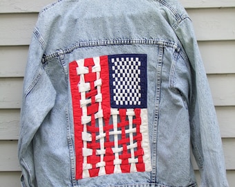 American flag jacket | Etsy
