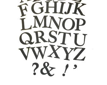 Cardstock alphabet | Etsy