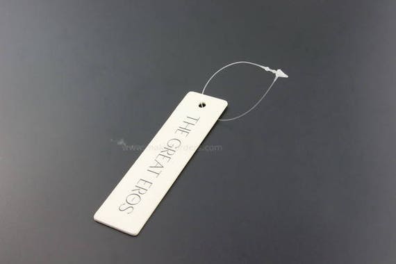 Loop lock for tags auto lock string swing tag plastic hang