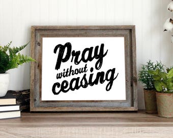 Pray without ceasing | Etsy