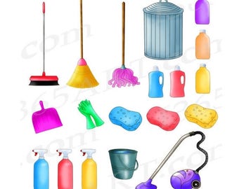 Cleaning clip art | Etsy