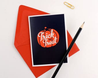 Kids halloween card | Etsy