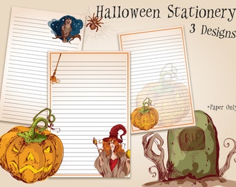 Halloween stationery | Etsy