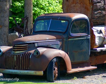 Route 66 : old truck photography relic abandoned truck photo