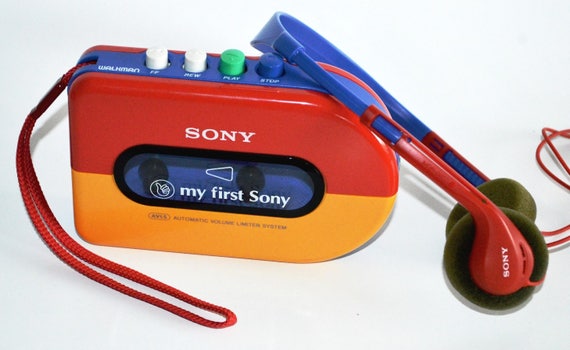 SALE My First Sony Children's Cassette Player Red