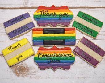 Gay pride cookies | Etsy