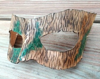 Tree bark mask | Etsy