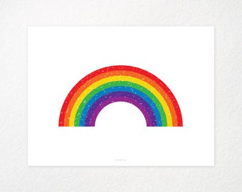 Rainbow poster | Etsy