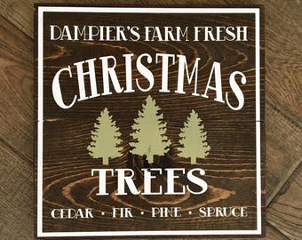 Tree farm sign | Etsy