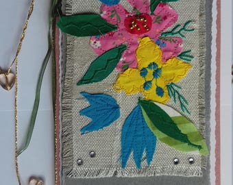 Embroidered card | Etsy