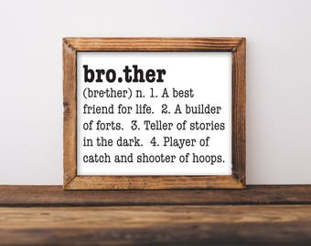 Brother definition | Etsy