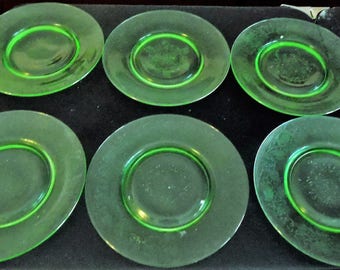 Green uranium glass | Etsy