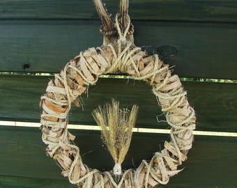 Birch bark wreath | Etsy