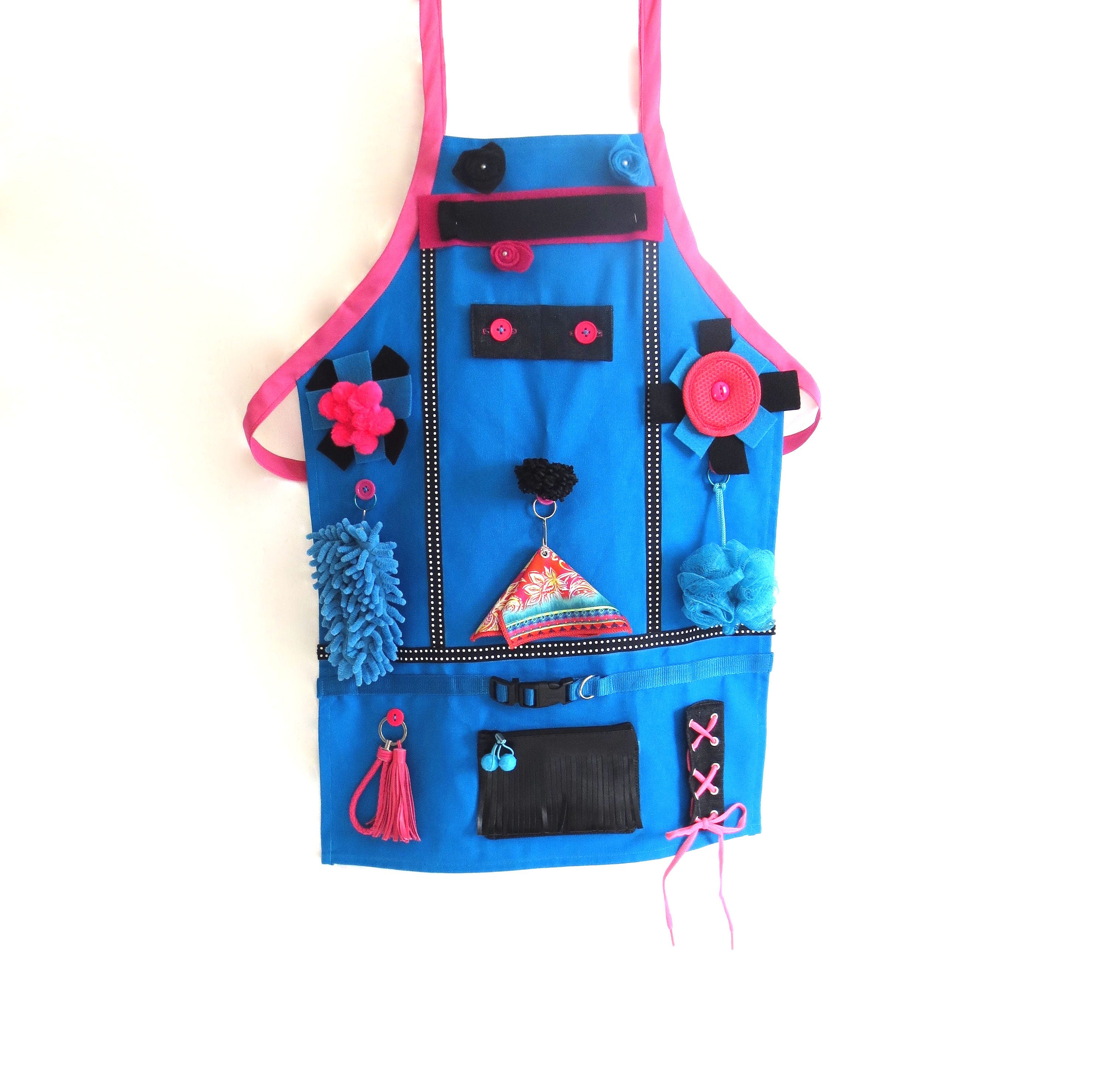 PREMADE & READY to SHIP: Activity Apron / Fidget Apron/ Busy