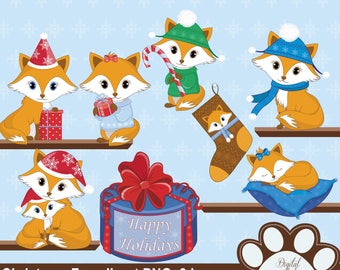 Christmas fox | Etsy