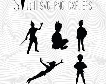 Peter pan silhouette | Etsy