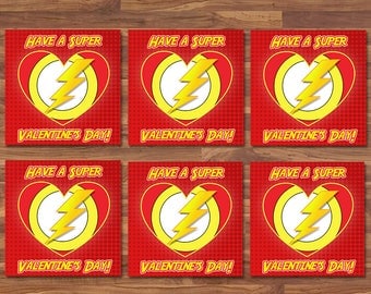 Superhero valentine | Etsy
