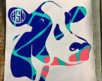 Cow decal | Etsy