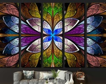 Triptych painting | Etsy