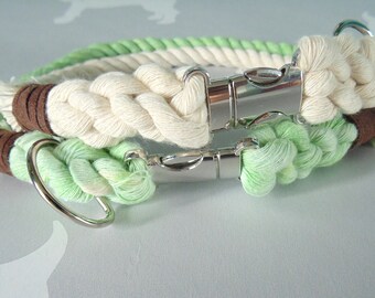 Rope dog collar | Etsy