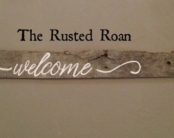 Rustic welcome sign | Etsy