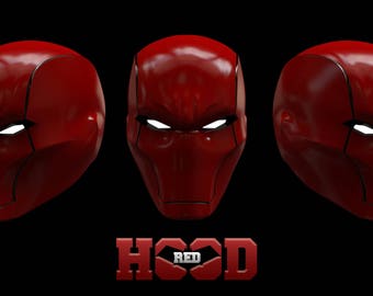 Red hood mask | Etsy