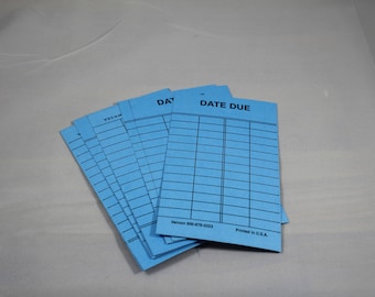 Library due date | Etsy