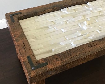 Wood beam table | Etsy