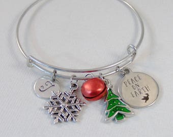 Christmas bracelet | Etsy
