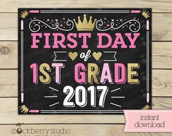 1st grade sign | Etsy