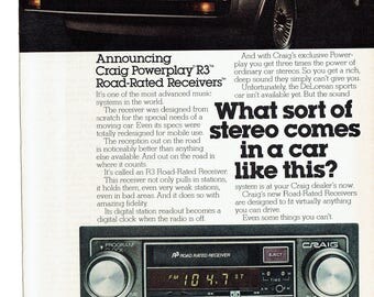 70s car stereo | Etsy